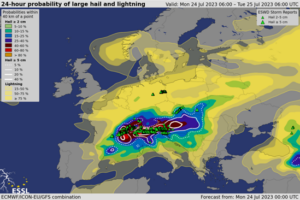 New study: More (very) large hail in most of Europe | European Severe ...